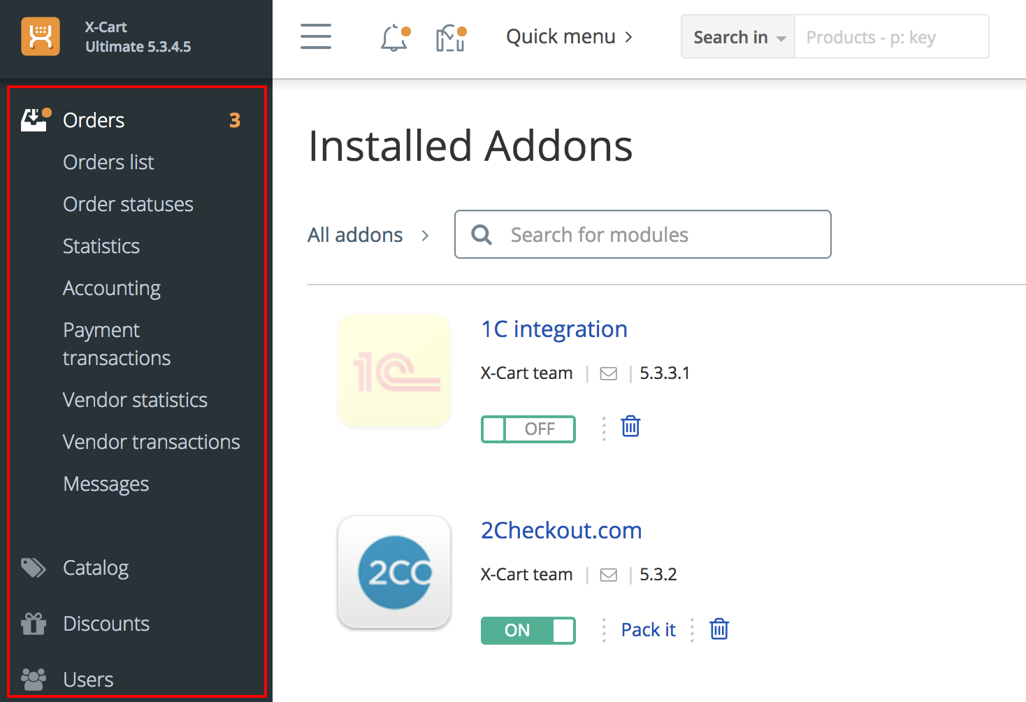 Creating Menu In Admin Area X Cart 5 Developer Documentation 